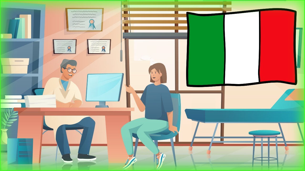 Simple conversation between doctor and patient in Italian - At the ...